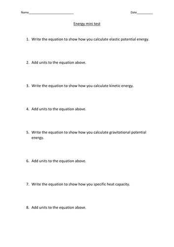 New AQA GCSE trilogy/physics- GPE (gravitational potential energy) and ...