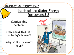 New AQA GCSE trilogy/physics- national and global energy resources ...