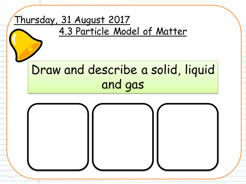 New AQA GCSE trilogy/physics- states of matter and density | Teaching ...