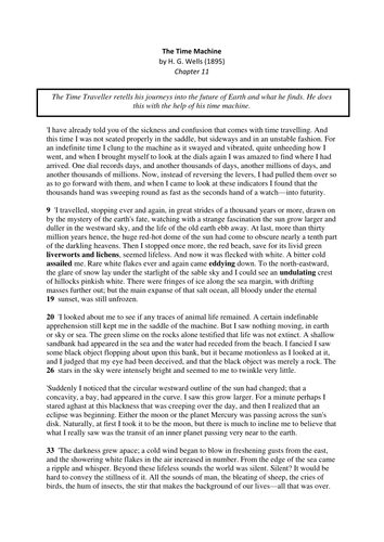 NEW AQA GCSE English Language - Mock Paper 1 (The Time Machine, Ch XI ...