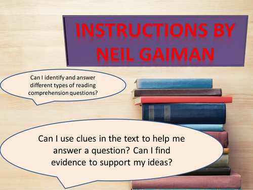 YEAR 5 6 OUTSTANDING - READING COMPREHENSION INFERENCE - NEIL GAIMAN ...