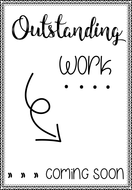 OUTSTANDING WORK COMING SOON - WOW wall printable | Teaching Resources