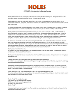 Holes - Stanley Yelnats! | Teaching Resources