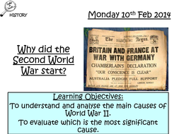 Causes of WW2/Hitler's foreign policy | Teaching Resources