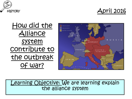 Alliance system 1900-1914 | Teaching Resources