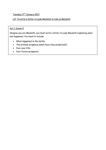 Macbeth KS3 Unit of Work with PowerPoint presentations and worksheets ...