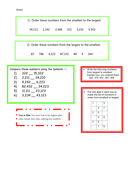 Order and compare numbers to at least 1,000,000 Year 5 | Teaching Resources