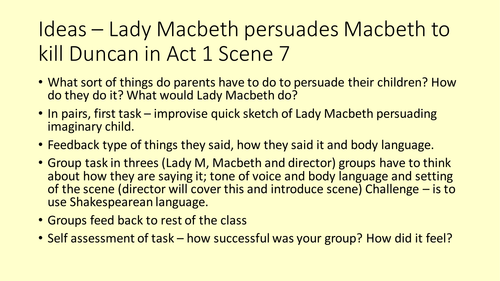 Lady Macbeth's Persuasive Power | Teaching Resources