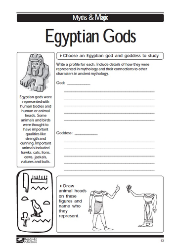 Myths and Magic - Activities for 10-12 year olds based on myths from ...