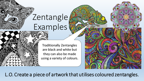 Complete Zentangle Lesson - Lesson plan, resources, assessment, plenary ...