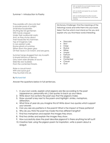 Poetry with low ability students | Teaching Resources