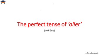 French - The perfect tense of aller | Teaching Resources