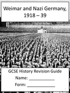Weimar and Nazi Germany Edexcel 9 -1 GCSE Revision Guide | Teaching ...