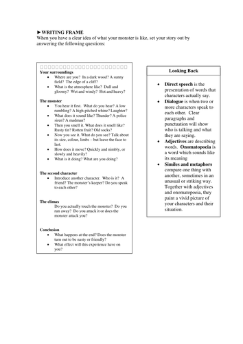 Monsters | Teaching Resources