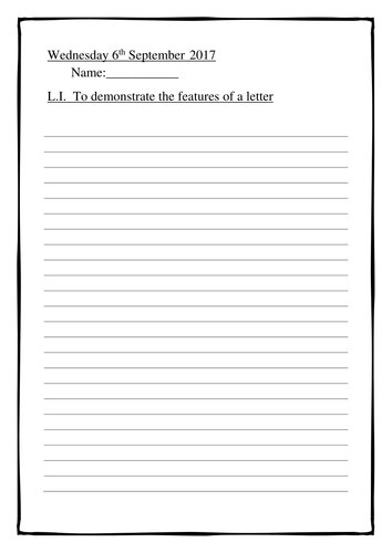 Letter Writing - Time Capsule - Perfect for the start of the year ...