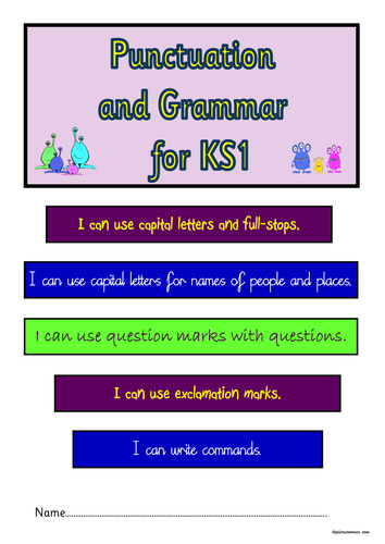 KS1, Year 2, Punctuation and Grammar Activity Book | Teaching Resources