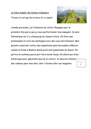 Quels sont tes projets pour les vacances? | Teaching Resources