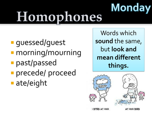 Year 5/6 Homophone Lessons (guest/guessed) | Teaching Resources