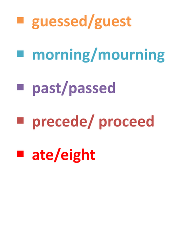 Year 5/6 Homophone Lessons (guest/guessed) | Teaching Resources