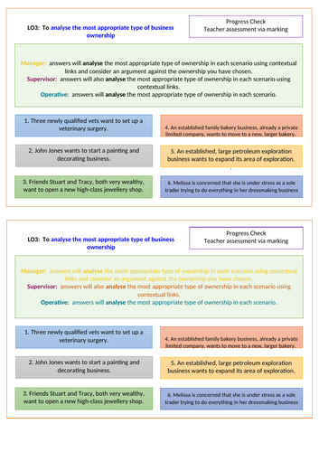 OCR GCSE 9-1 Business 2017 Spec - Unit 1: Business Activity - Lesson 11 ...