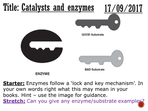 Catalysts and enzymes - complete lesson (GCSE 1-9) | Teaching Resources