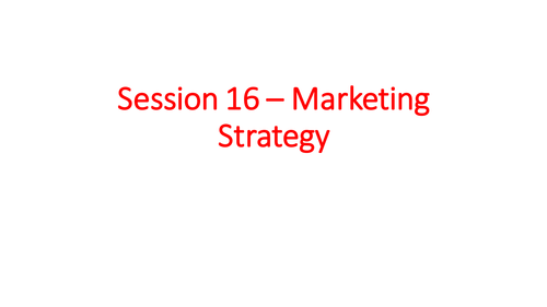 Business Studies – Cambridge IGCSE – Marketing – Unit 16 – The ...
