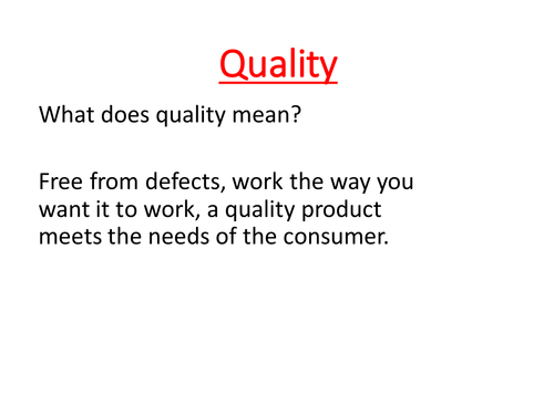 Business Studies – Cambridge IGCSE – Operations Management – Unit 19 ...