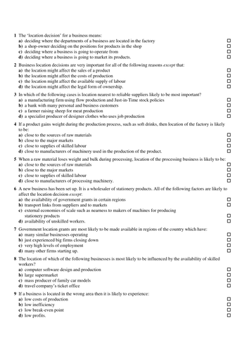 Business Studies – Cambridge IGCSE – Operations Management – Unit 20 ...