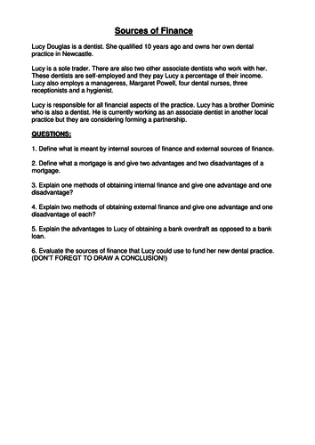 Business Studies – Cambridge IGCSE – Financial Information – Unit 21 ...
