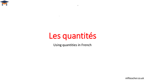 French - Food & drink quantities | Teaching Resources