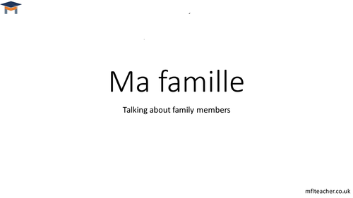 French - Family members introduction | Teaching Resources