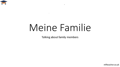 German - Family members introduction | Teaching Resources