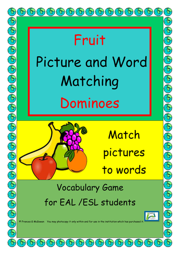 Fruit Dominoes | Teaching Resources