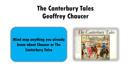 Chaucer: The Canterbury Tales introduction | Teaching Resources