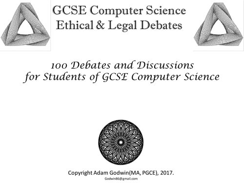 GCSE Computer Science - Ethical & Legal Debate Generator | Teaching ...