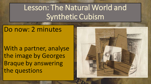 Synthetic cubism with observational drawing lesson | Teaching Resources