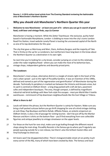 New spec- Eduqas-style Paper 2 | Teaching Resources