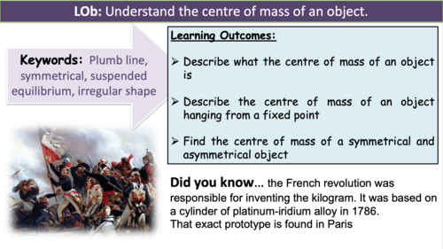 P8.4 Centre of Mass | Teaching Resources