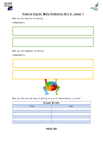 Creative Digital Media Production: Level 2, Unit 8 - Scheme of Work ...