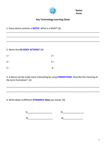 KS3 Dance - Year 7 - Choreographic Devices - SOW | Teaching Resources