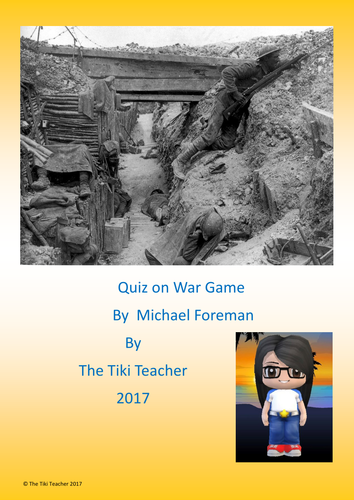Quiz on War Game by Michael Foreman | Teaching Resources