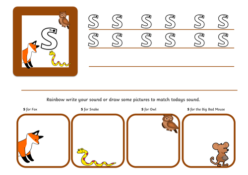 Gruffalo Reception number and sounds pack Phase 2 and phase 3 ...