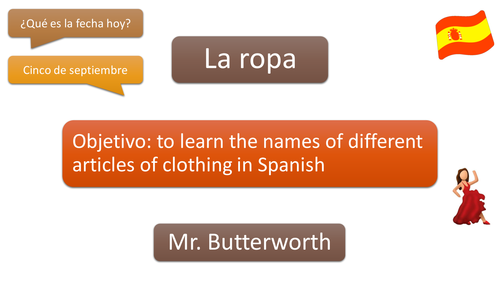 La Ropa KS3 // Spanish Clothes // Introduction // ¿Qué llevas? Llevo ...