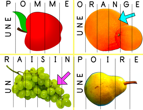 LES FRUITS (1 puzzle vaut 1000 mots) | Teaching Resources