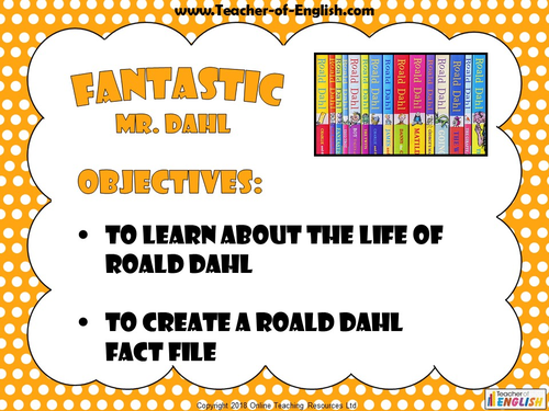 Roald Dahl Day Resource - Fantastic Mr Dahl | Teaching Resources