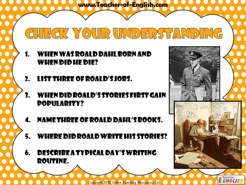Roald Dahl Day Resource - Fantastic Mr Dahl | Teaching Resources