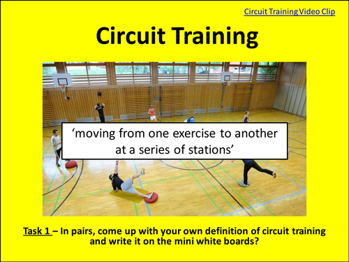 Btec Sport Level 2 Sport Exam Unit 1 Lesson 5 Circuit Training ...