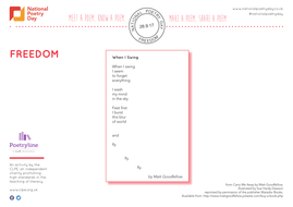 National Poetry Day 2017 Freedom lesson plan created by CLPE | Teaching ...