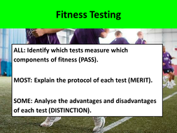 Btec Sport Level 2 Unit 1 exam unit lesson 9/10 Fitness testing ...