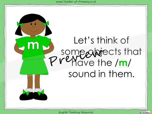 i, n, m, d - Letters and Sounds - Phonics Phase 2, Set 2 | Teaching ...
